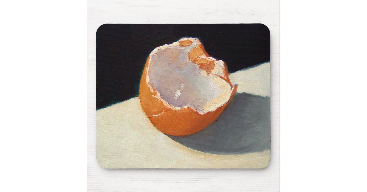 MOUSEPAD WITH EGG SHELL REALISM ART | Zazzle