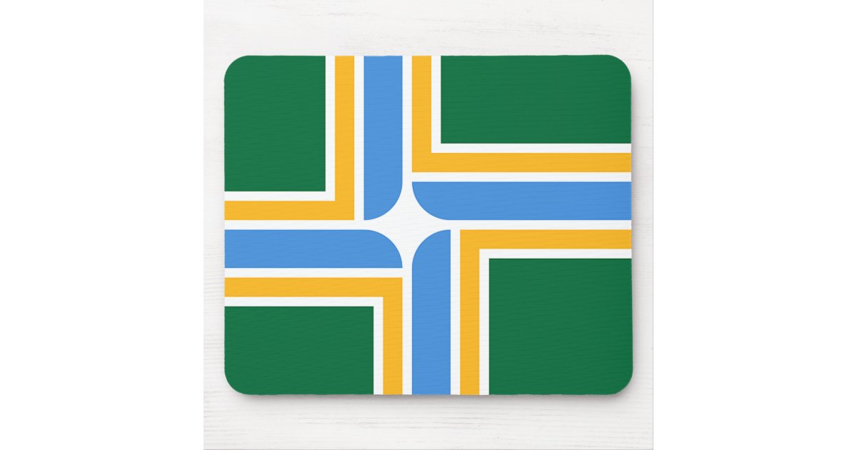 Mousepad with Flag of Portland, Oregon | Zazzle