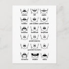 Moustache Chart Postcard | Zazzle