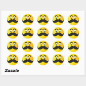 Moustache Emoji Sticker | Zazzle