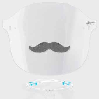 Moustache Face Shield | Zazzle