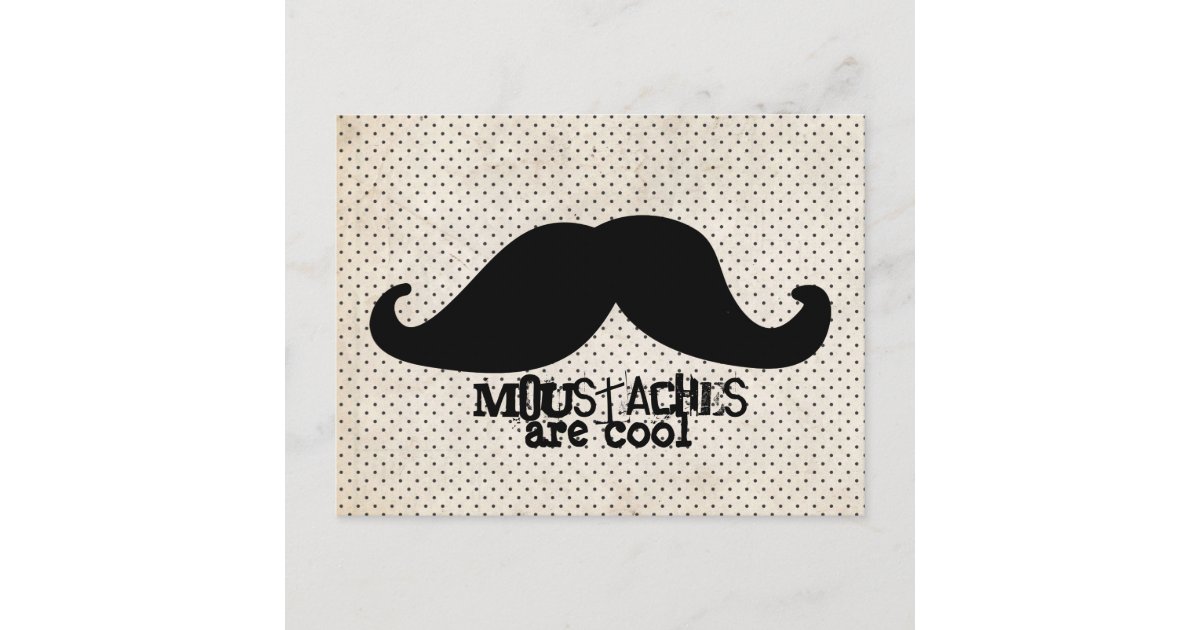 Moustache Postcard | Zazzle