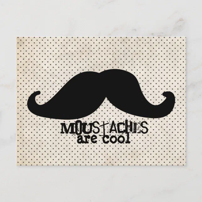 Moustache Postcard | Zazzle
