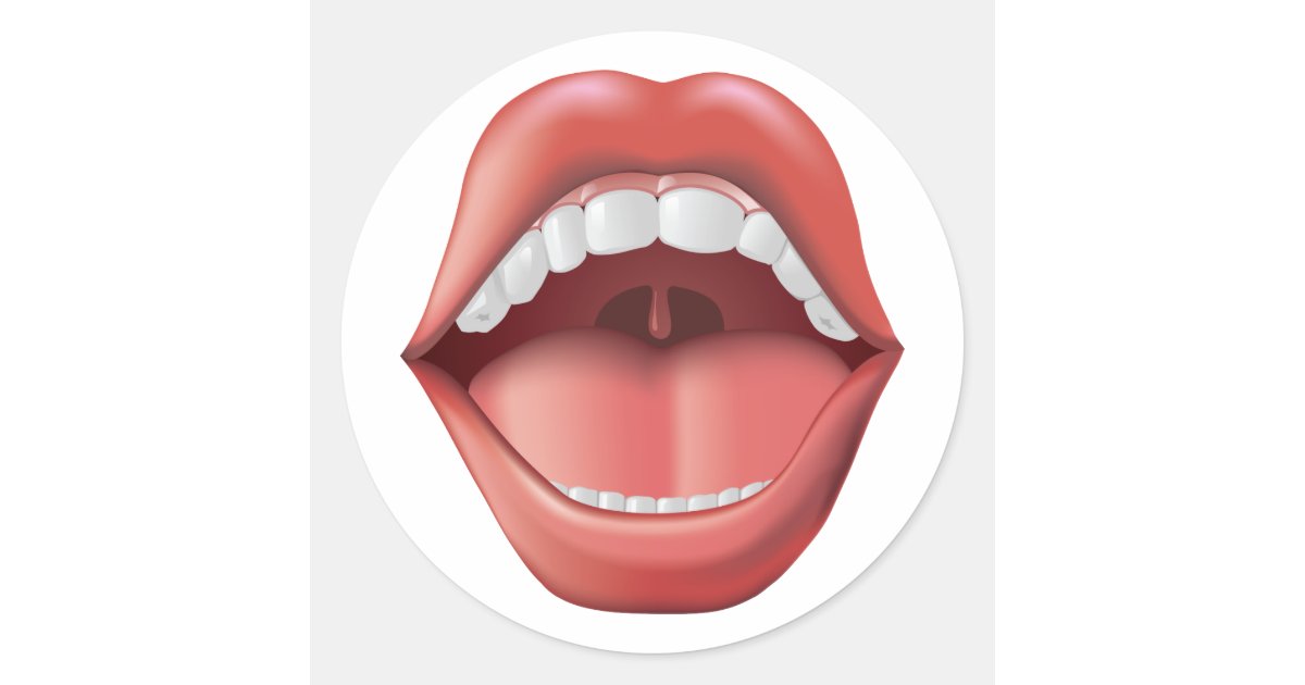 Mouth Open - sticker | Zazzle