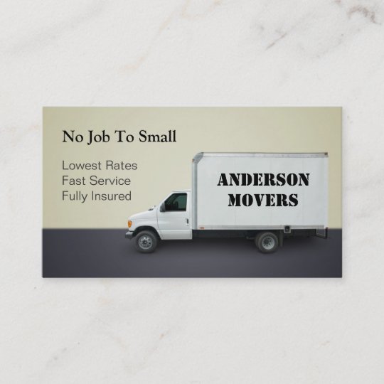 Mover or Moving Company Business Card | Zazzle.com