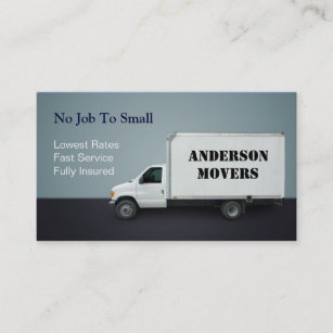 Moving Company Business Cards - Business Card Printing | Zazzle