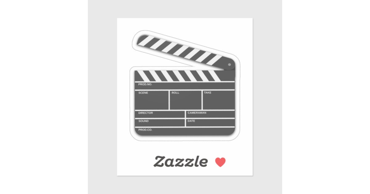 Movie Blank Slate Sticker | Zazzle