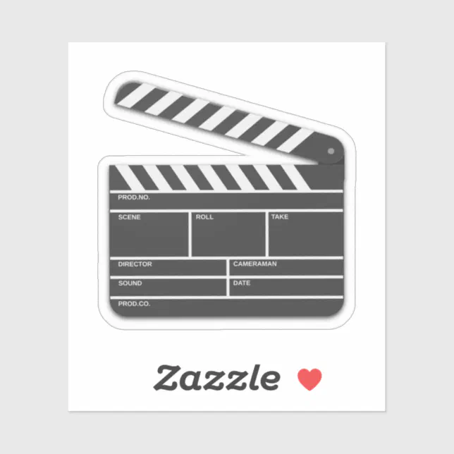 Movie Blank Slate Sticker | Zazzle