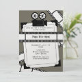 Movie Camera & Film Viewing Party Invitation | Zazzle