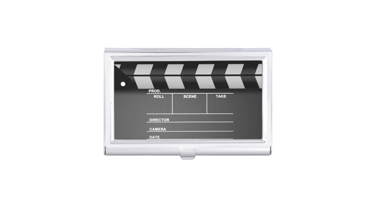 Movie Clapper Board Card Holder | Zazzle