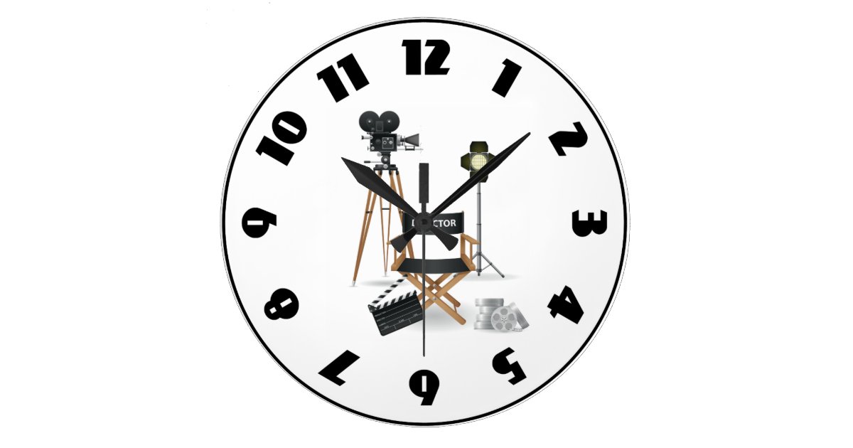 Movie Director Set Clock | Zazzle.com