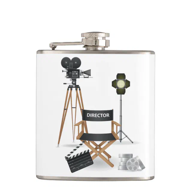 Movie Director Set Flask | Zazzle