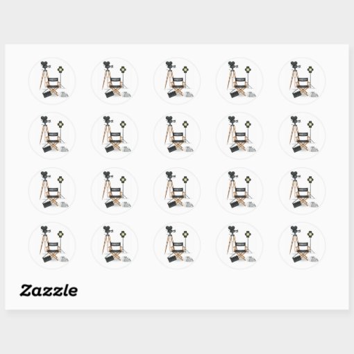 Movie Director Set Stickers | Zazzle