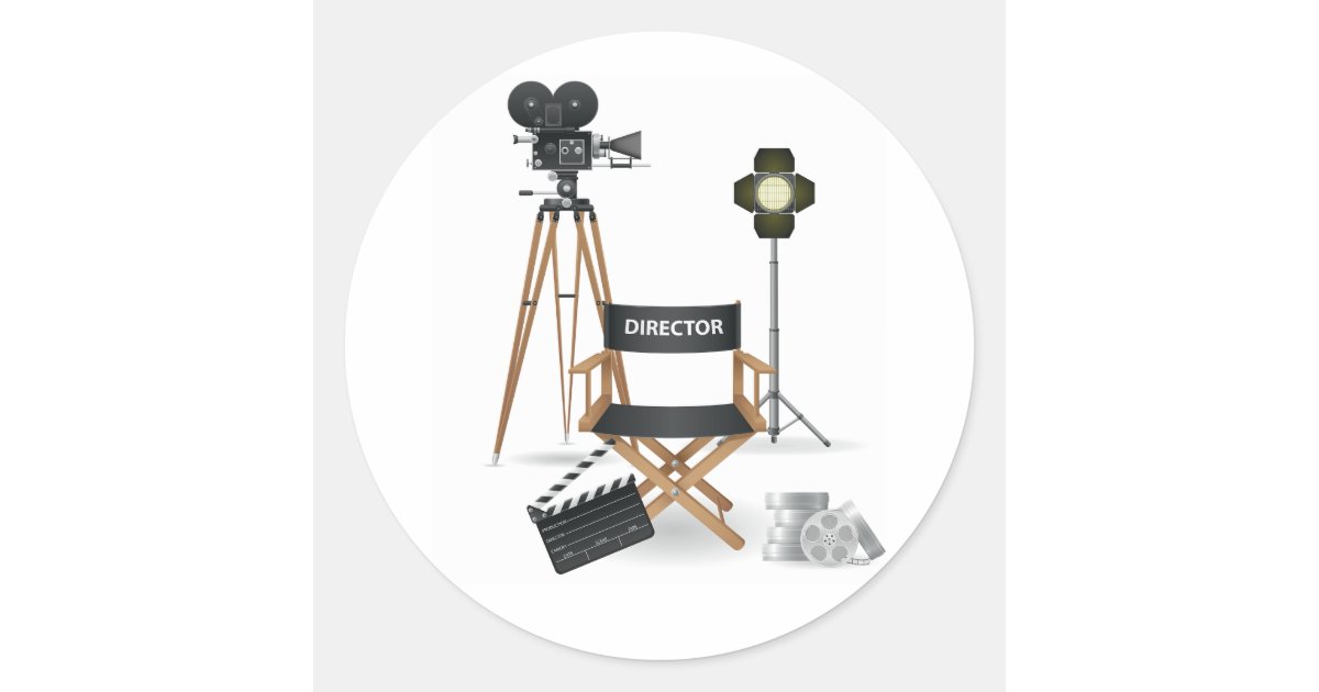 Movie Director Set Stickers | Zazzle