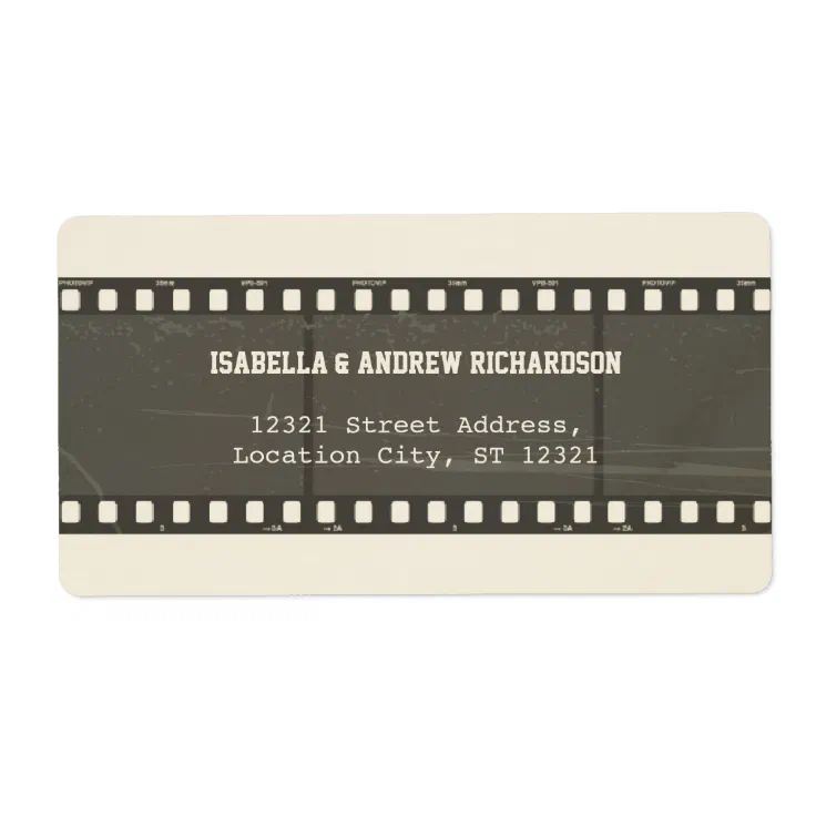 Movie Love Address Label | Zazzle