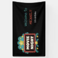 Movie Night Birthday Party Cinema Welcome Banner | Zazzle