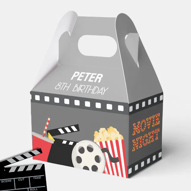 MOVIE NIGHT FAVOR BOXES | Zazzle