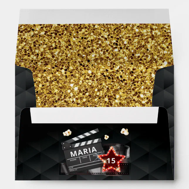 Movie Night Luxury Envelope | Zazzle