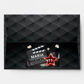 Movie Night Luxury Envelope | Zazzle