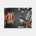 Movie Night Luxury Personalized Fleece Blanket | Zazzle