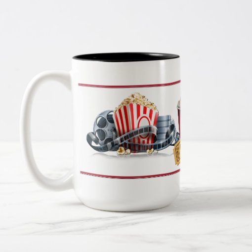 Movie Night Popcorn Mug | Zazzle