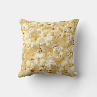 MOVIE NIGHT POPCORN! THROW PILLOW | Zazzle