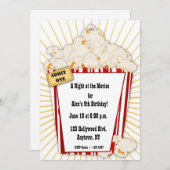 Movie Popcorn Invitation | Zazzle
