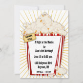 Movie Popcorn Invitation | Zazzle