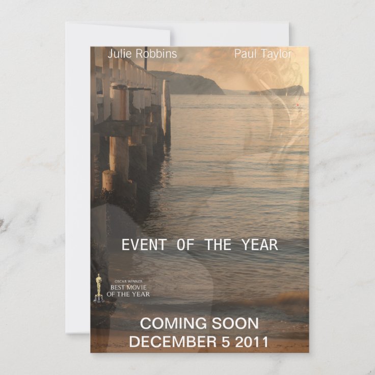 Movie Poster Invite | Zazzle