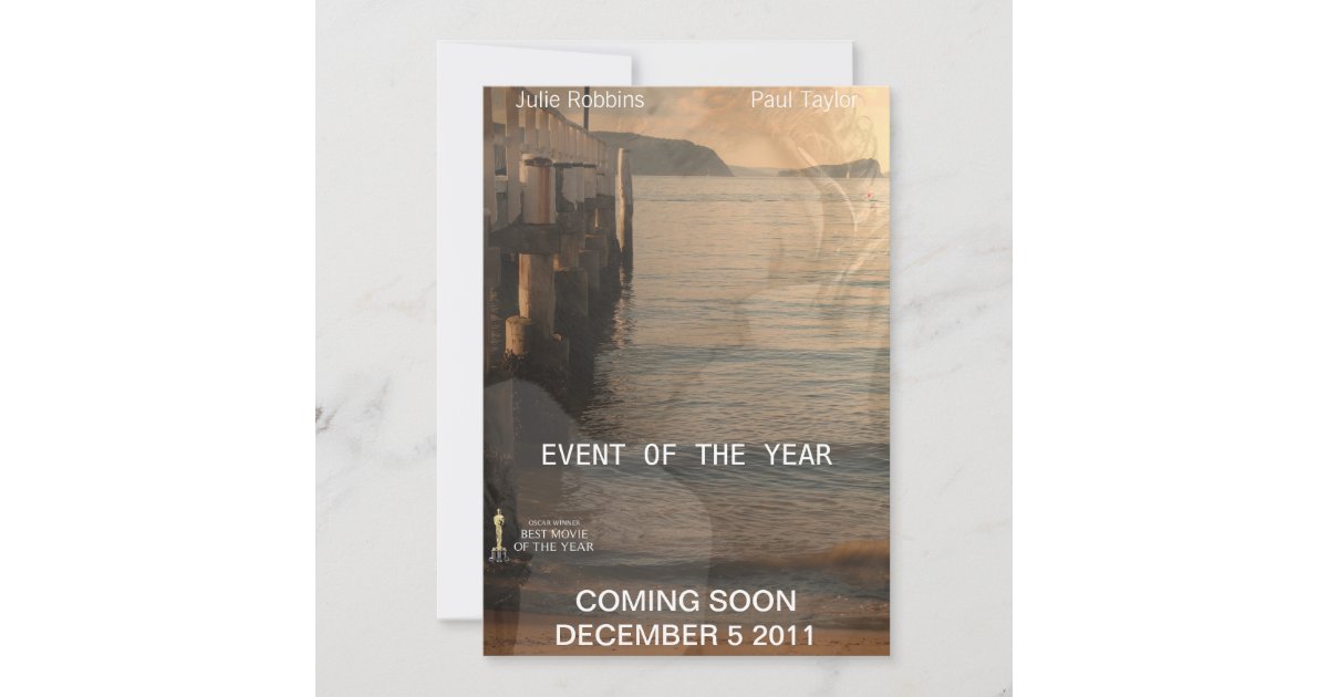 Movie Poster Invite | Zazzle