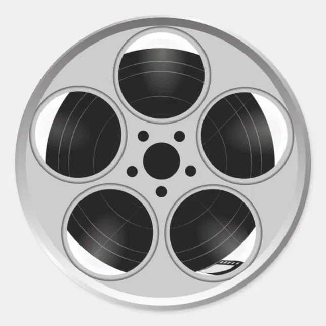 Movie Reel Classic Round Sticker | Zazzle
