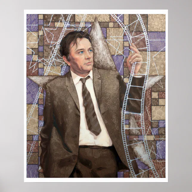 Movie Star Actor Old Hollywood fine art portrait Poster | Zazzle