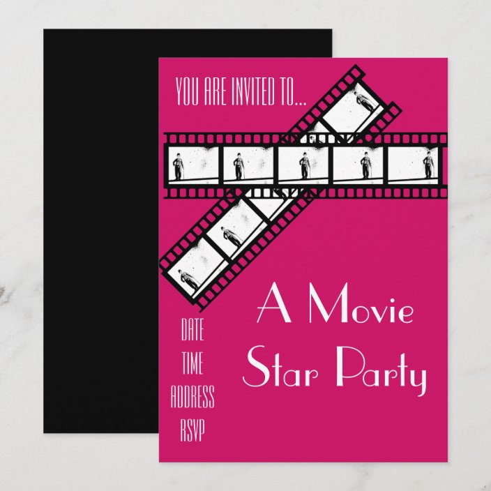 Movie Star Hollywood dress up party Invitation | Zazzle.com