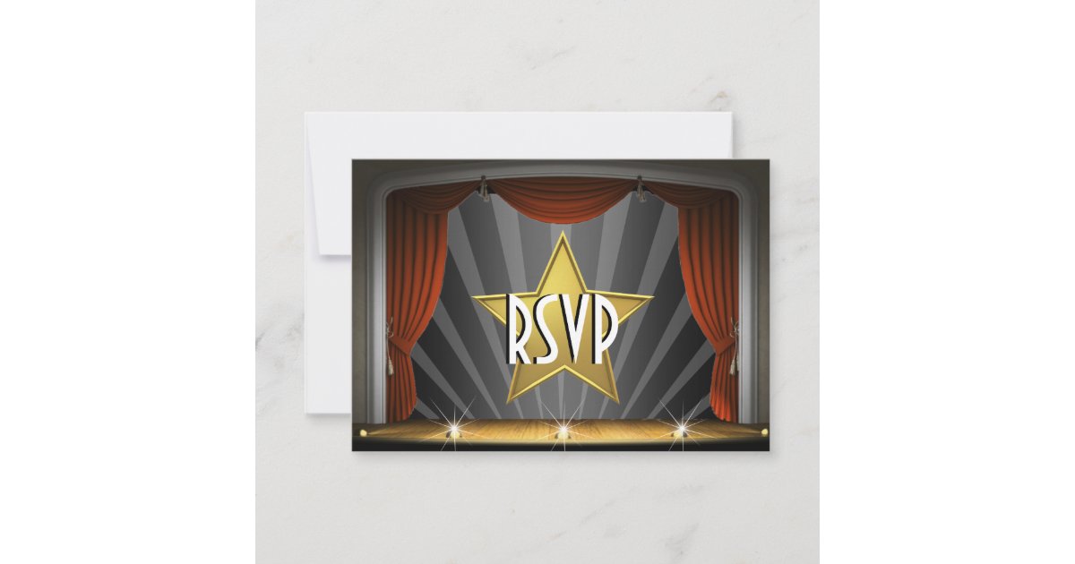 Movie Star RSVP | Zazzle