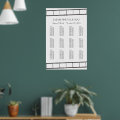 Movie Stars Film Strip Wedding Seating Chart | Zazzle