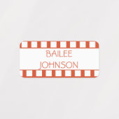 Movie Strip Winter Spice Color Coded Clothing Name Labels | Zazzle