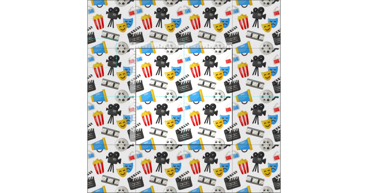 Movie Theater Fabric | Zazzle