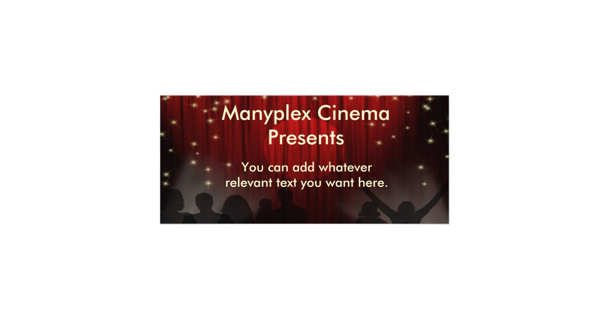 Movie Theater Rack Card | Zazzle