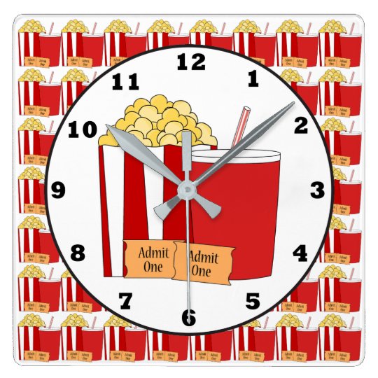 Movie Theater room wall clock | Zazzle.com