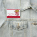 Movie Theatre Buttered Popcorn Carnival Corn Name Tag | Zazzle
