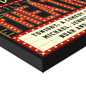 Movie Theatre Marquee Home Cinema | Custom Name Canvas Print | Zazzle