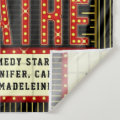 Movie Theatre Marquee Home Cinema | Custom Name Tapestry | Zazzle