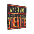 Movie Theatre Marquee Home Cinema | Custom Name V2 Metal Print | Zazzle