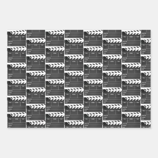 Movie Theme Trio Wrapping Paper Sheets | Zazzle