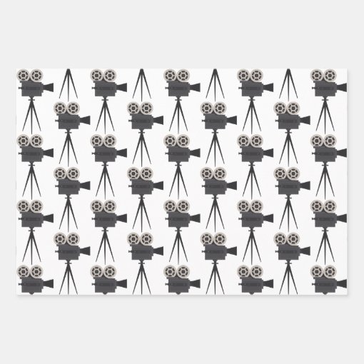 Movie Theme Trio Wrapping Paper Sheets | Zazzle