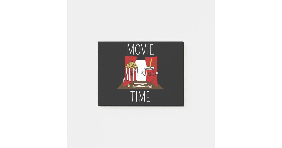 MOVIE TIME POST-IT NOTES | Zazzle