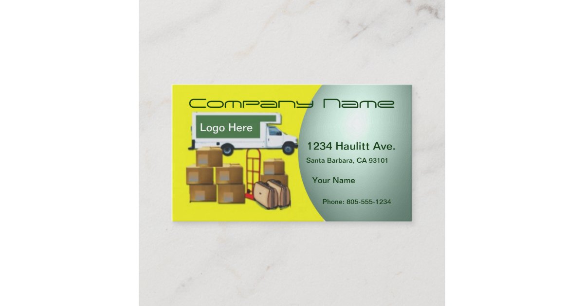 Moving and Hauling Business Card | Zazzle