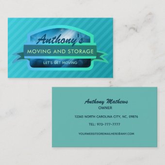 Moving and Storage Slogans Business Cards | Zazzle