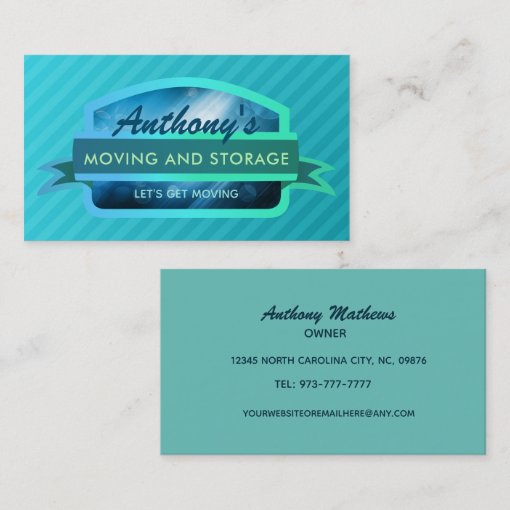Moving and Storage Slogans Business Cards | Zazzle