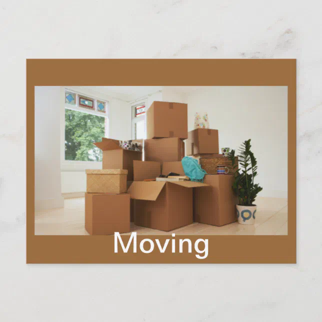 Moving Announcement Postcard | Zazzle